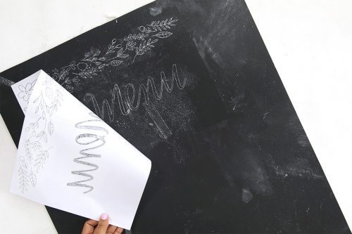 DIY Perfect Chalkboard Lettering - Damask Love