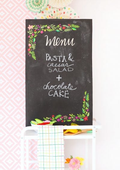 DIY Perfect Chalkboard Lettering - Damask Love