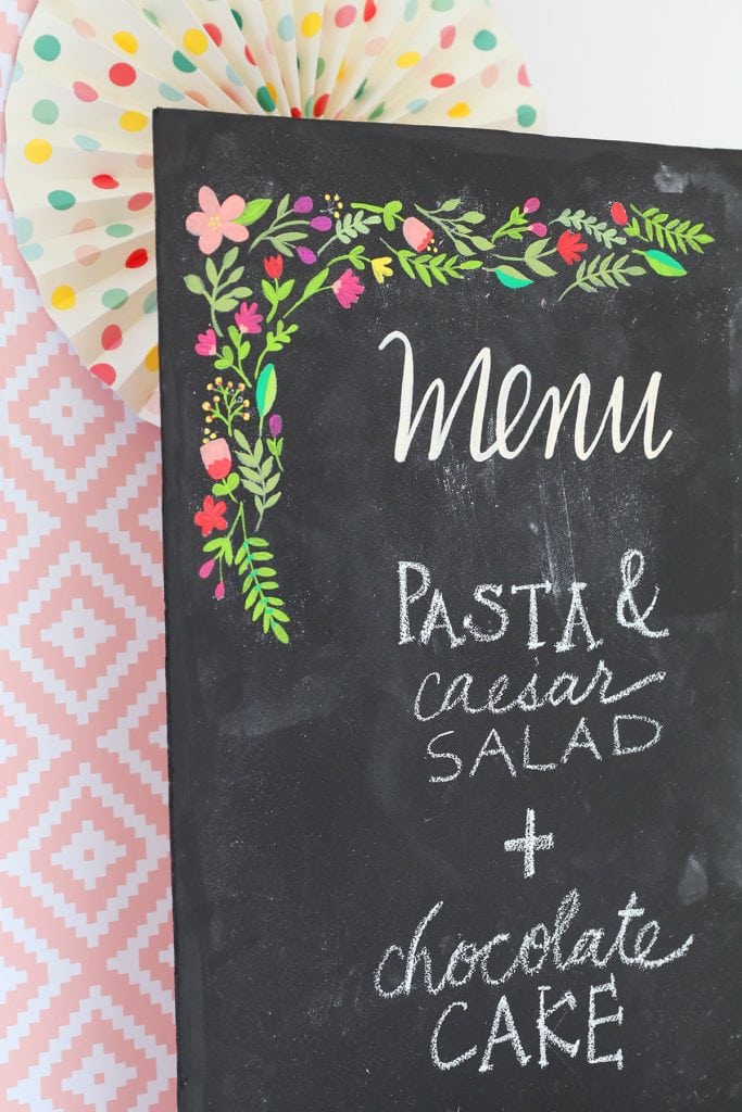 DIY Perfect Chalkboard Lettering - Damask Love
