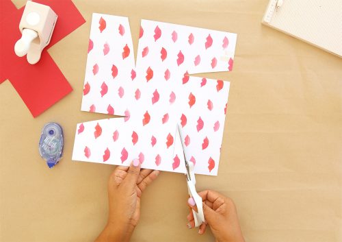 DIY Valentine's Day Surprise Box - Damask Love