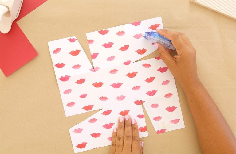 DIY Valentine's Day Surprise Box - Damask Love