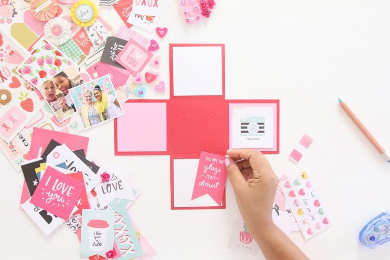 DIY Valentine's Day Surprise Box - Damask Love