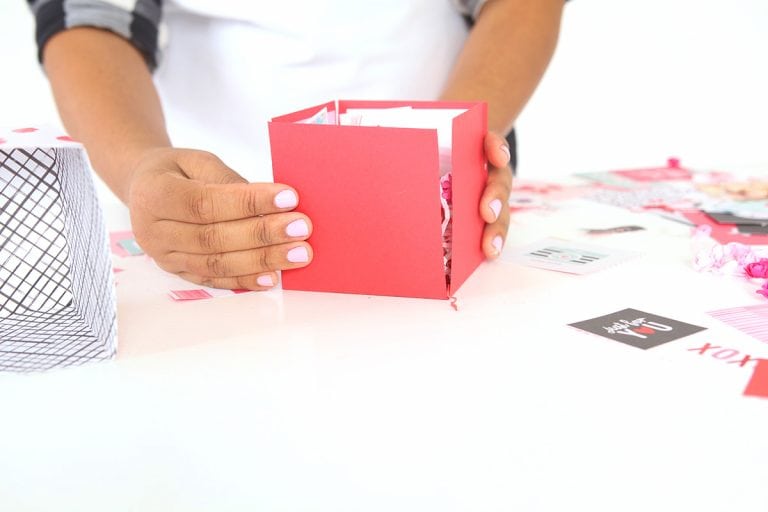 DIY Valentine's Day Surprise Box - Damask Love