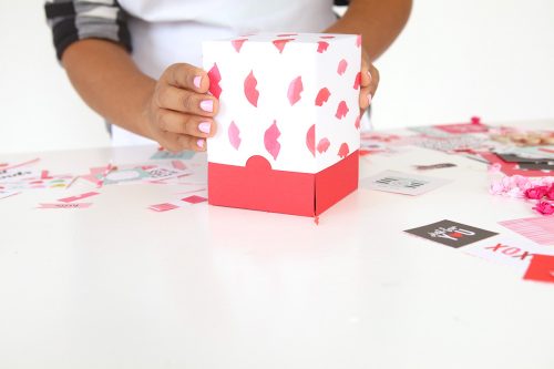 DIY Valentine's Day Surprise Box - Damask Love