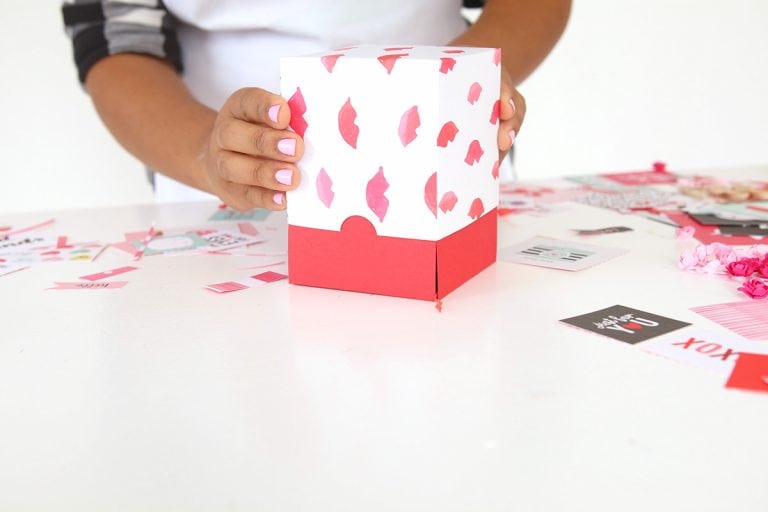 DIY Valentine's Day Surprise Box - Damask Love