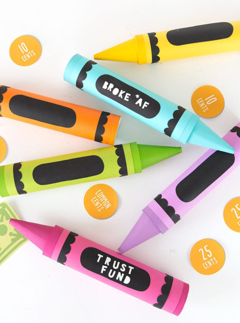 DIY Crayon Magnets - Damask Love