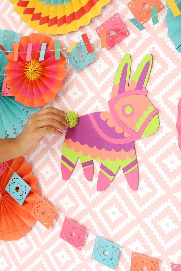 DIY Pin the Tail on the Pinata - Damask Love