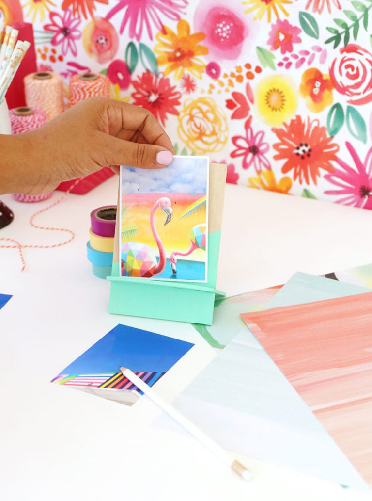 DIY Paper Easel Frames - Damask Love
