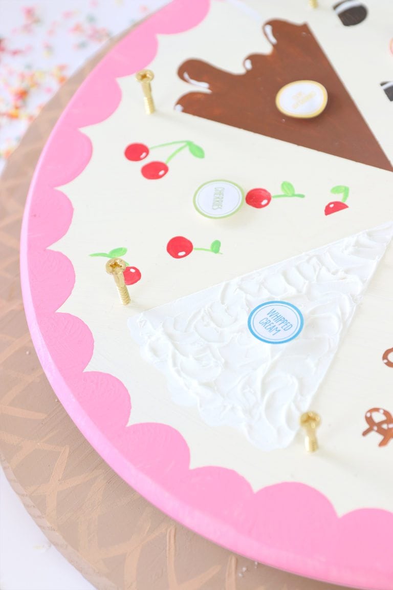DIY Ice Cream Sundae Roulette Game - Damask Love