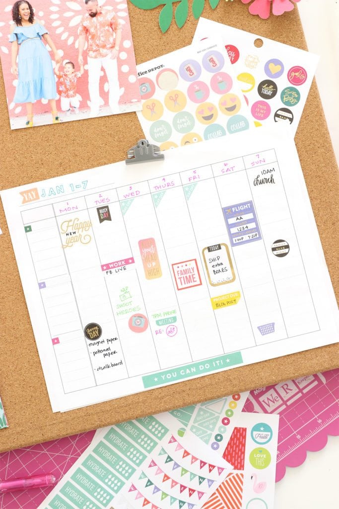Print Your Own Wall Calendar with Canon - Damask Love