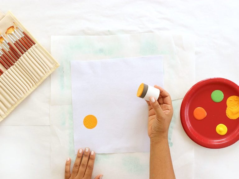 How to Paint Your Own Patterned Fabric - Damask Love