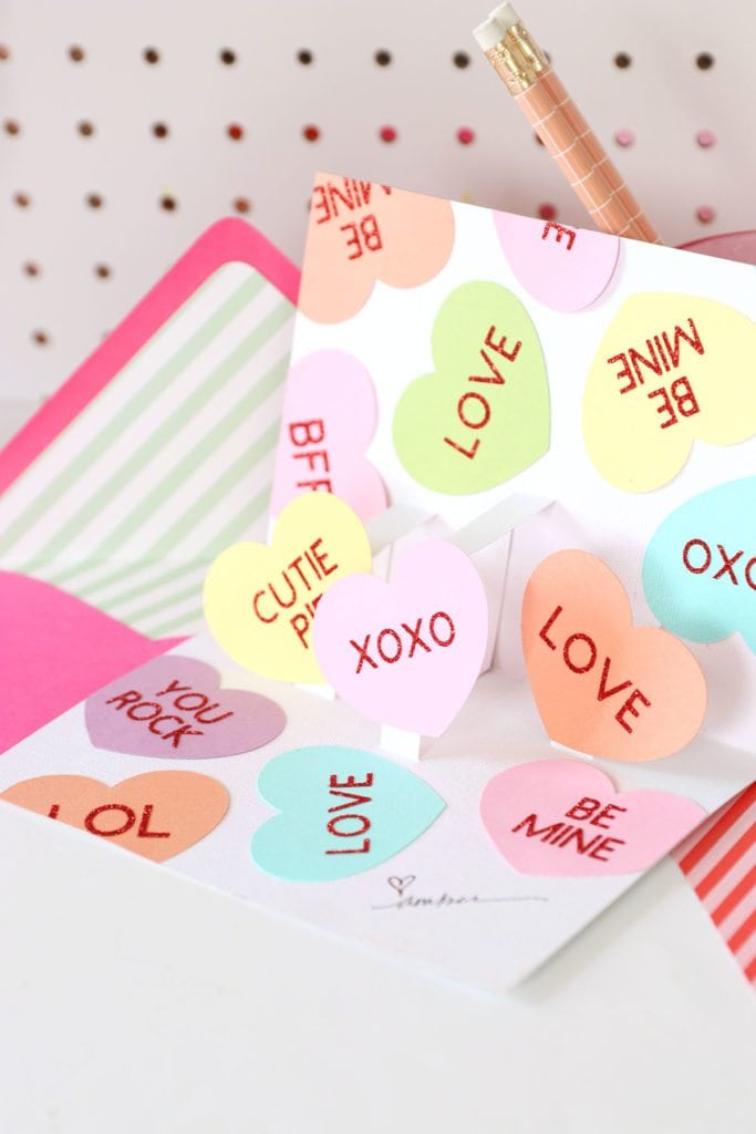 Easy DIY Pop-Up Valentine's Day Cards - Damask Love