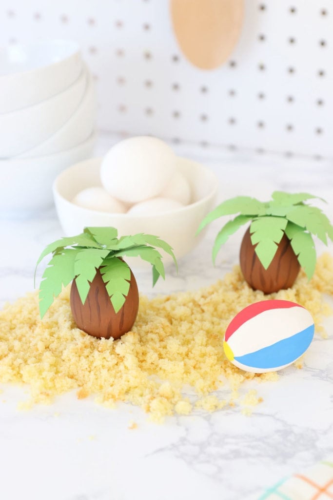 DIY Palm Tree Easter Eggs for Food Network Magazine - Damask Love