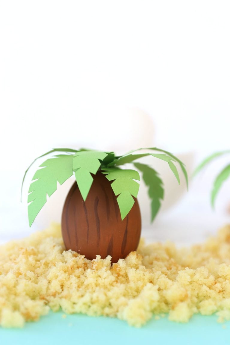 DIY Palm Tree Easter Eggs for Food Network Magazine - Damask Love