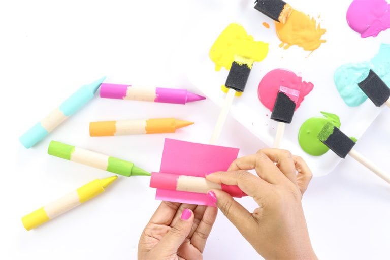 DIY Crayon Magnets - Damask Love