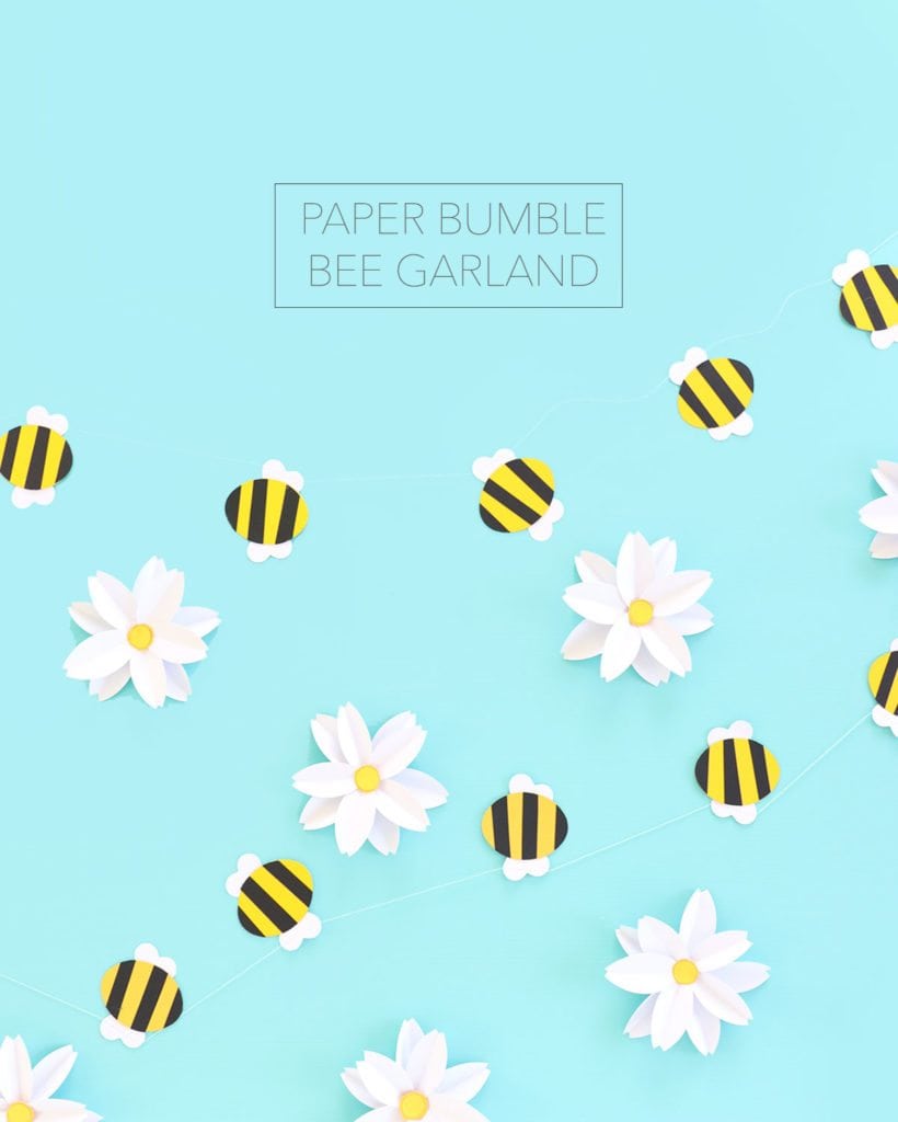How to Make a Paper Bumble Bee Garland - Damask Love