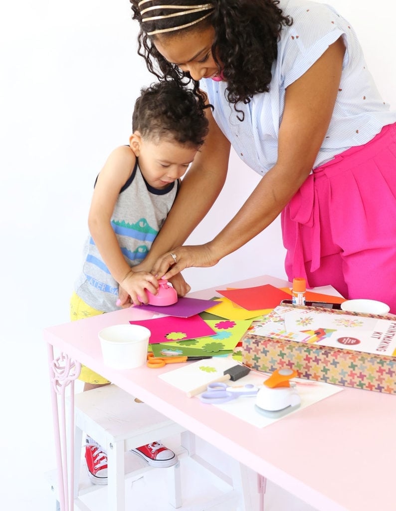 Easy Printmaking for Kids - Damask Love