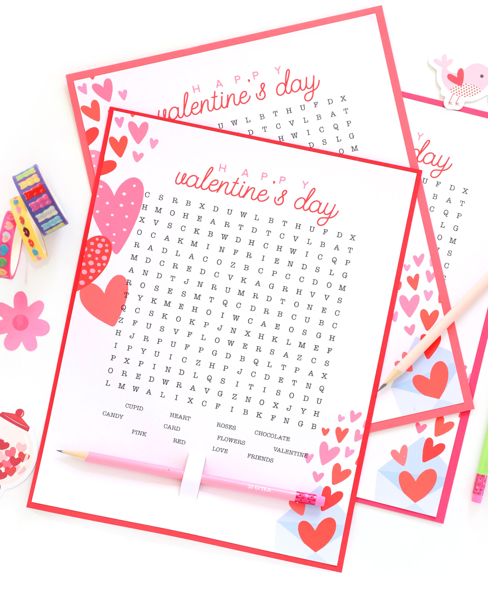 Top 5 BEST Free Valentine Printables - Damask Love