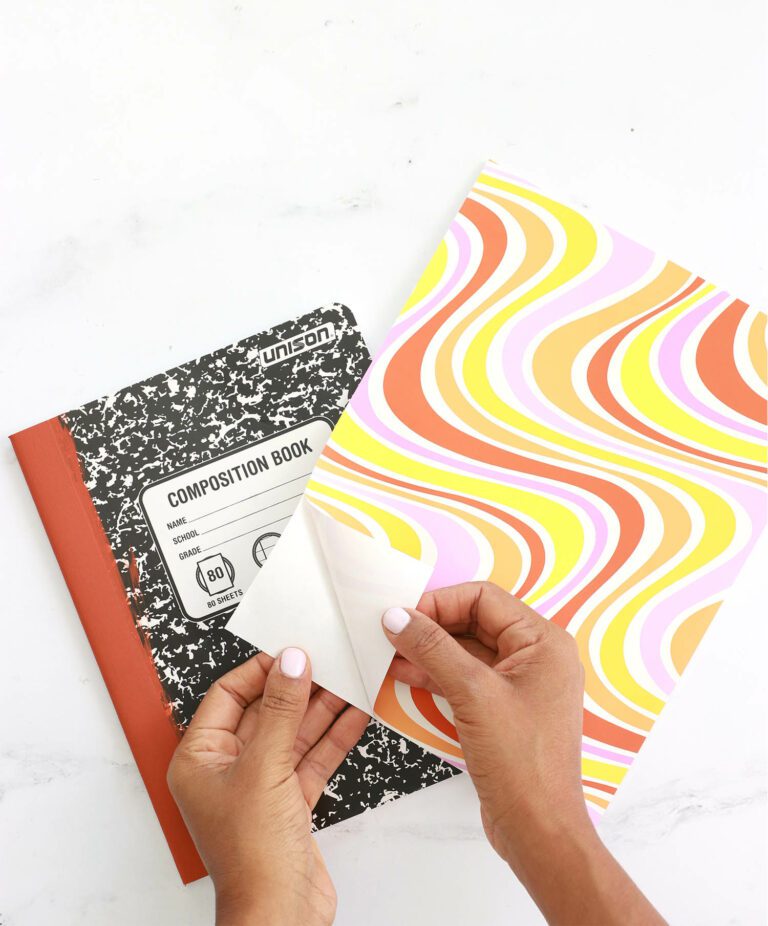 How to make a Composition Notebook Cover - Damask Love